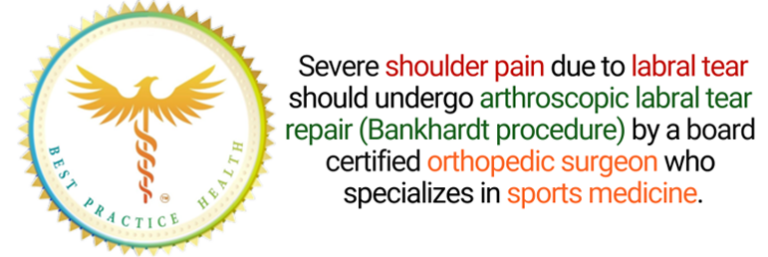 Arthroscopic Bankhardt Shoulder Labral Tear Repair - Best Practice Health